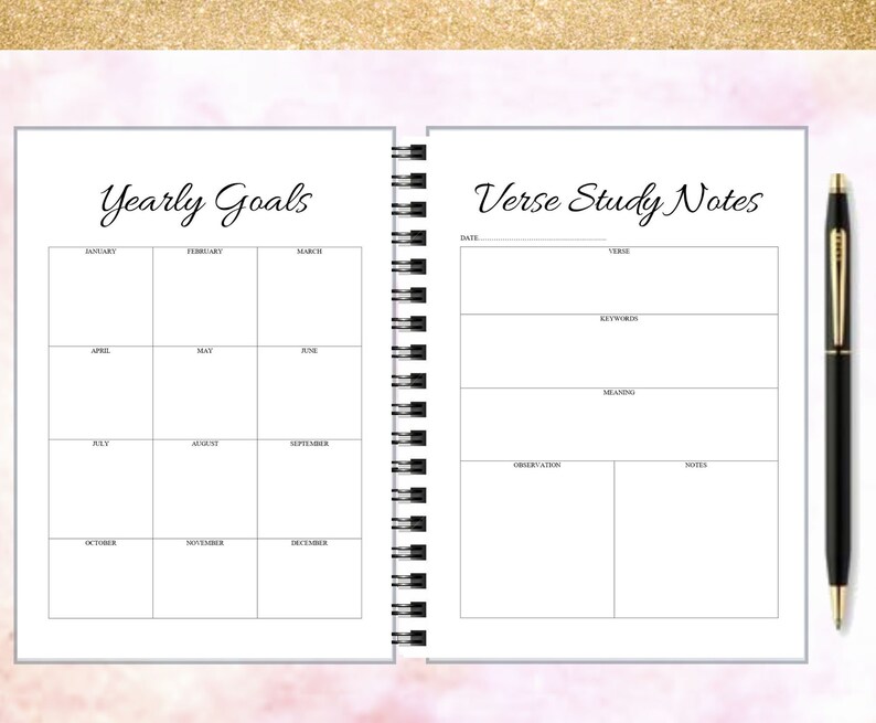 Bible Planner, Bible Reading Tracker, Bible Study Planner, Prayer ...
