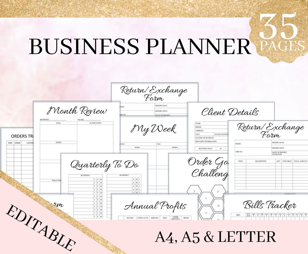 Business Planner Small Business Planner Business Planner - Etsy