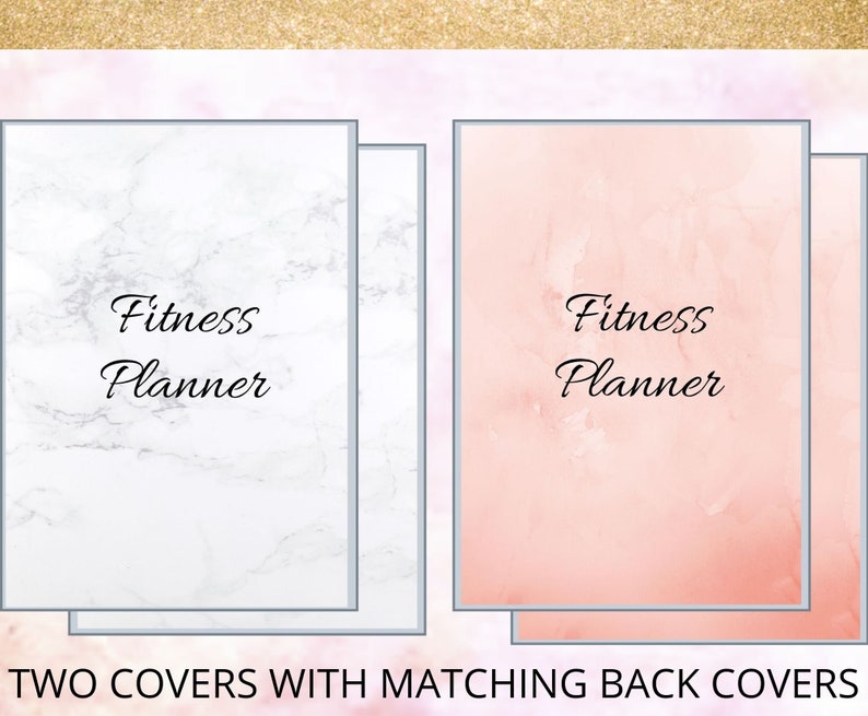 Fitness Planner Printable, Fitness Planner Bundle, Diet Log, Calorie ...