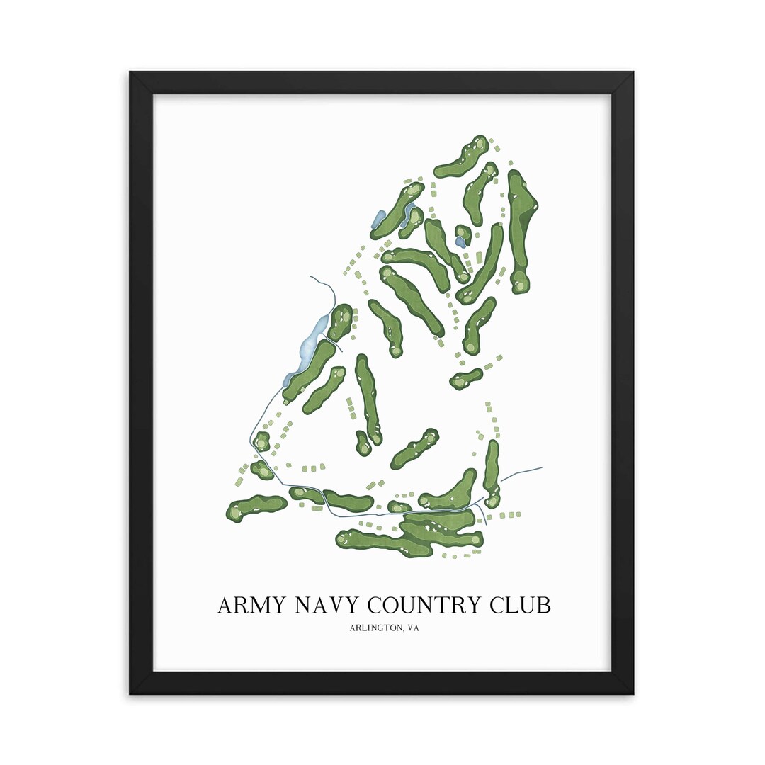 Army Navy Country Club - Arlington | Golf Course Map, Personalized Golf ...