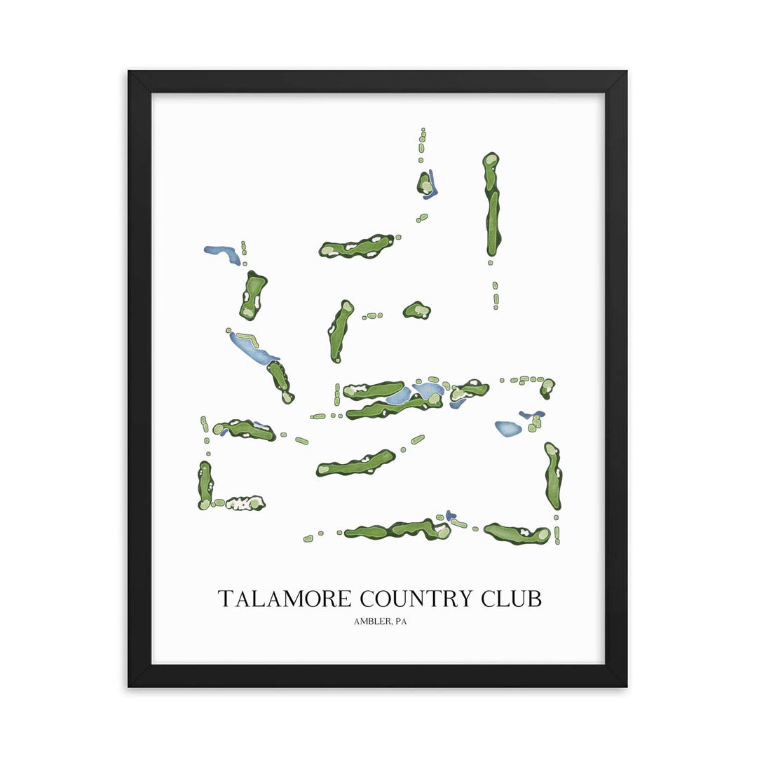 Talamore Country Club | Golf Course Map, Personalized Golf Art, Golf ...