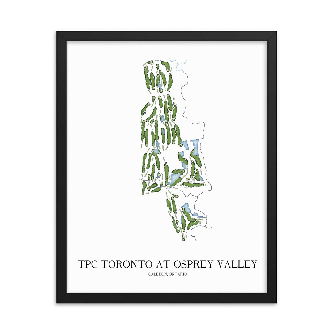 TPC Toronto | Golf Course Map, Personalized Golf Art, Golf Gift, Gifts ...