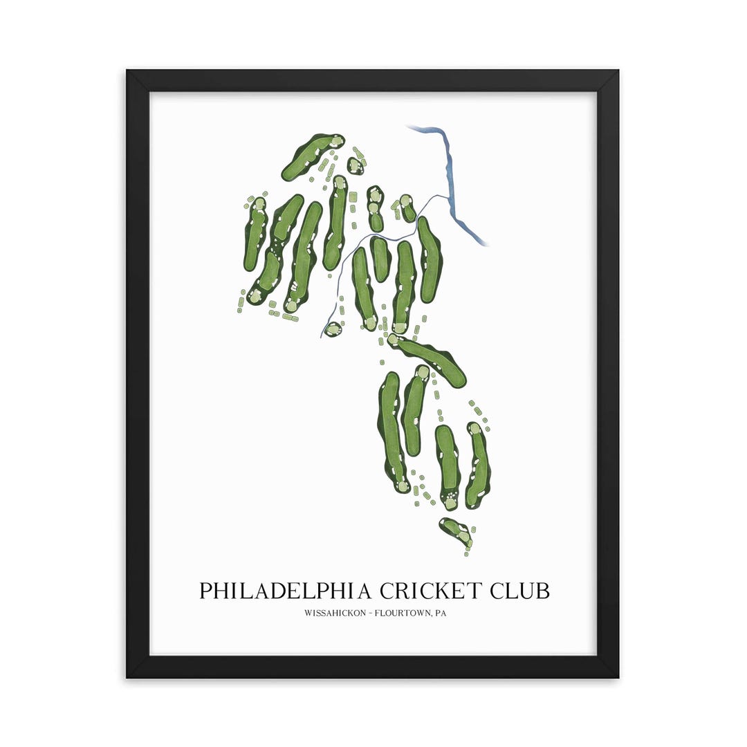 Philadelphia Cricket Club - Wissahickon | Golf Course Map, Personalized ...