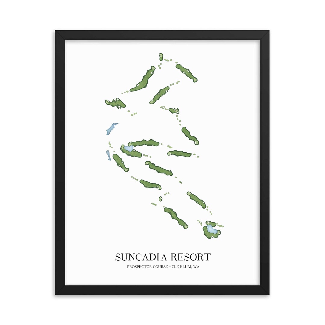 Suncadia Resort - Prospector Course | Golf Course Map, Personalized ...