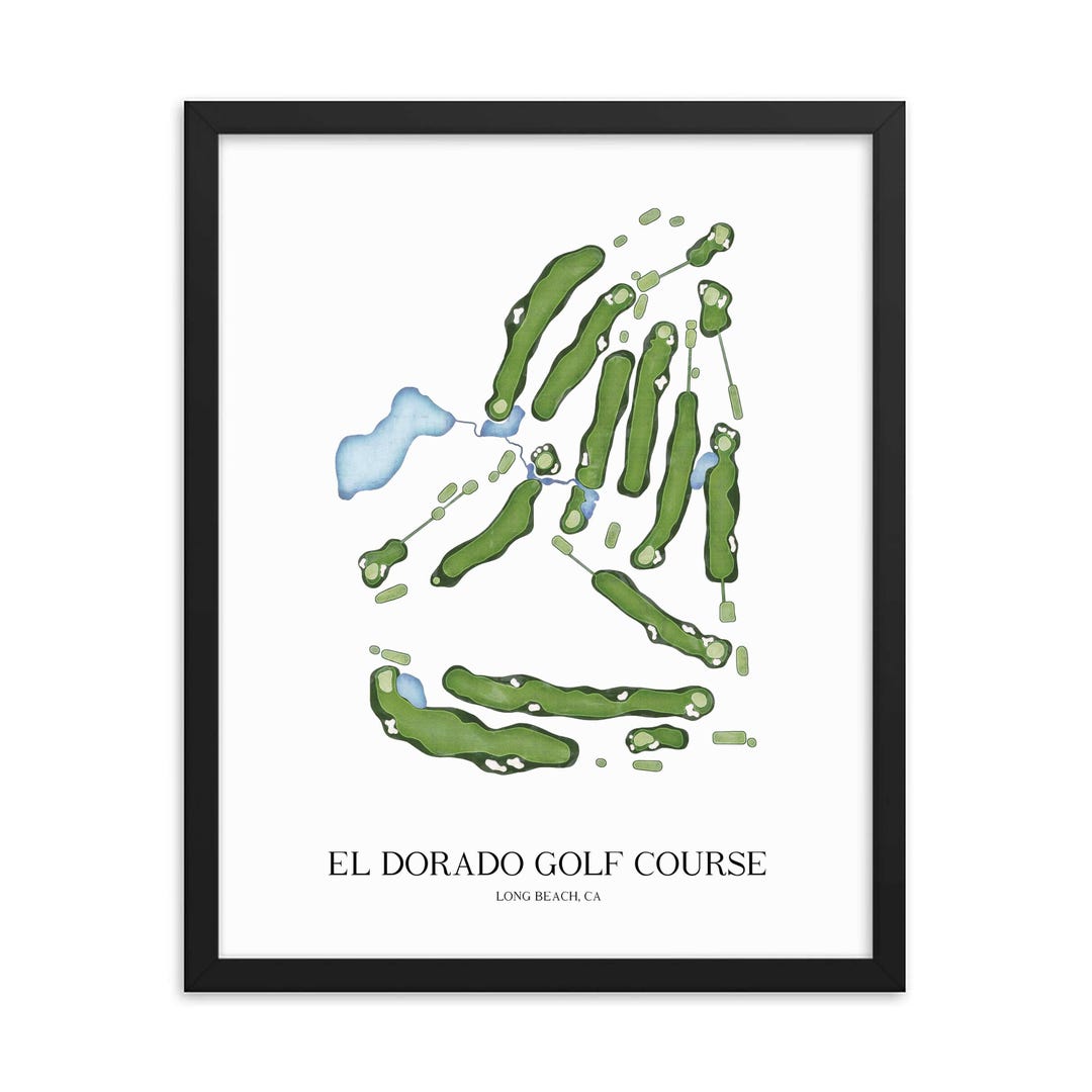 El Dorado Golf Course | Golf Course Map, Personalized Golf Art, Golf ...