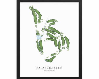 Bala Golf Club | Philadelphia, PA | Golf Course Map, Personalized Golf ...