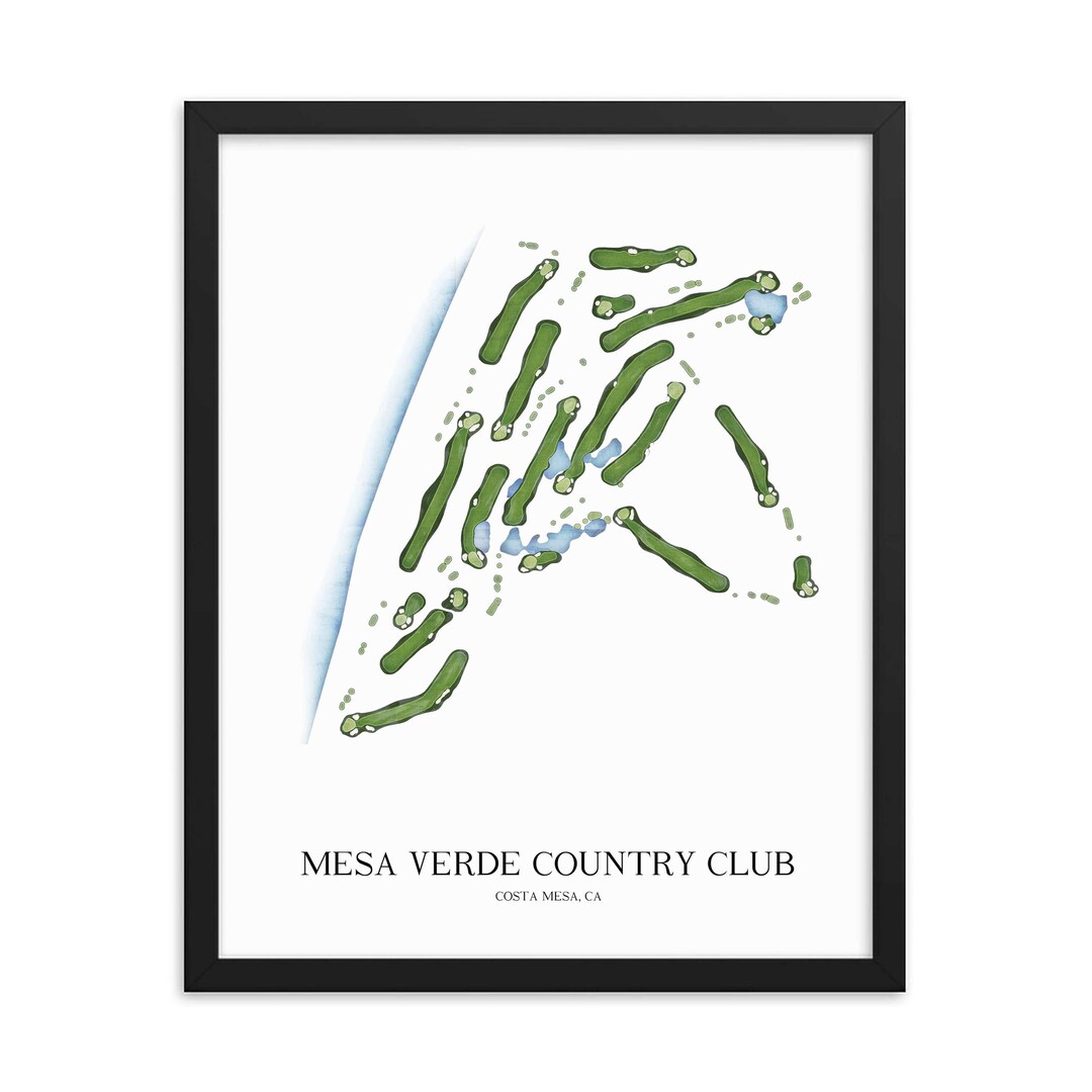 Mesa Verde Country Club | Golf Course Map, Personalized Golf Art, Golf ...
