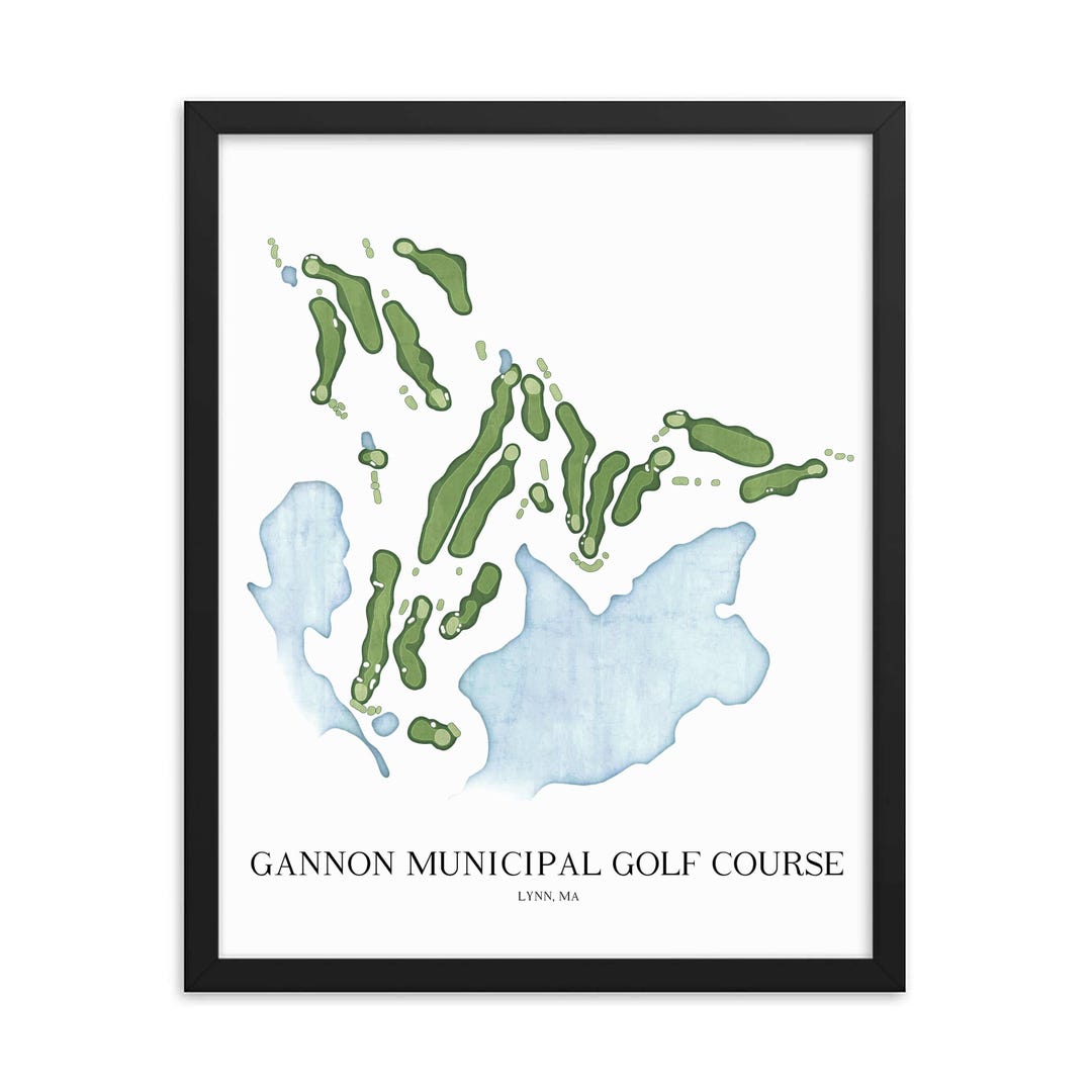 Gannon Municipal Golf Course | Golf Course Map, Personalized Golf Art ...