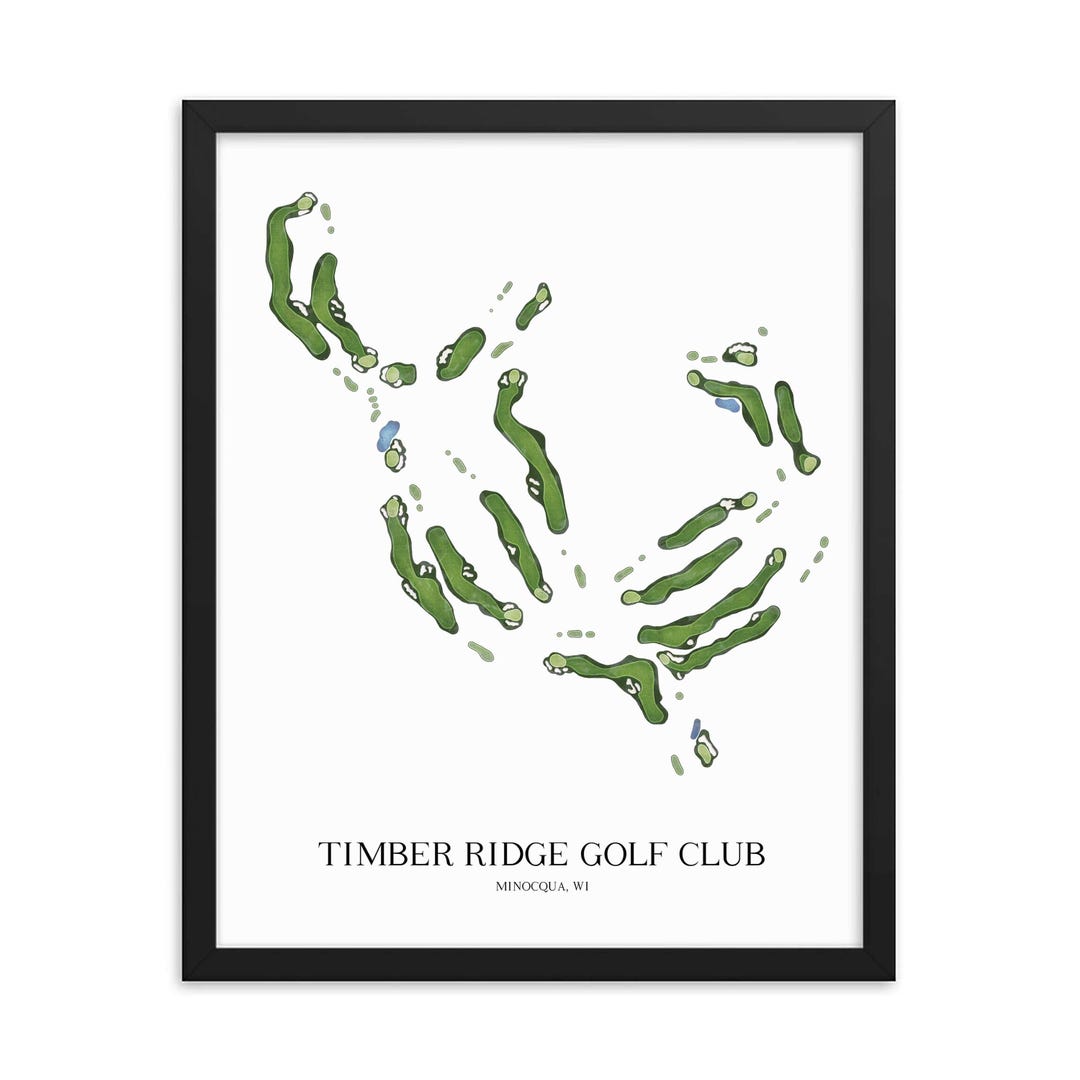 Timber Ridge Golf Club | Golf Course Map, Personalized Golf Art, Golf ...