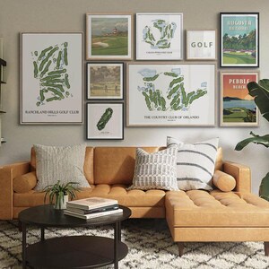 Crestwood Country Club | Golf Course Map, Personalized Golf Art, Golf ...