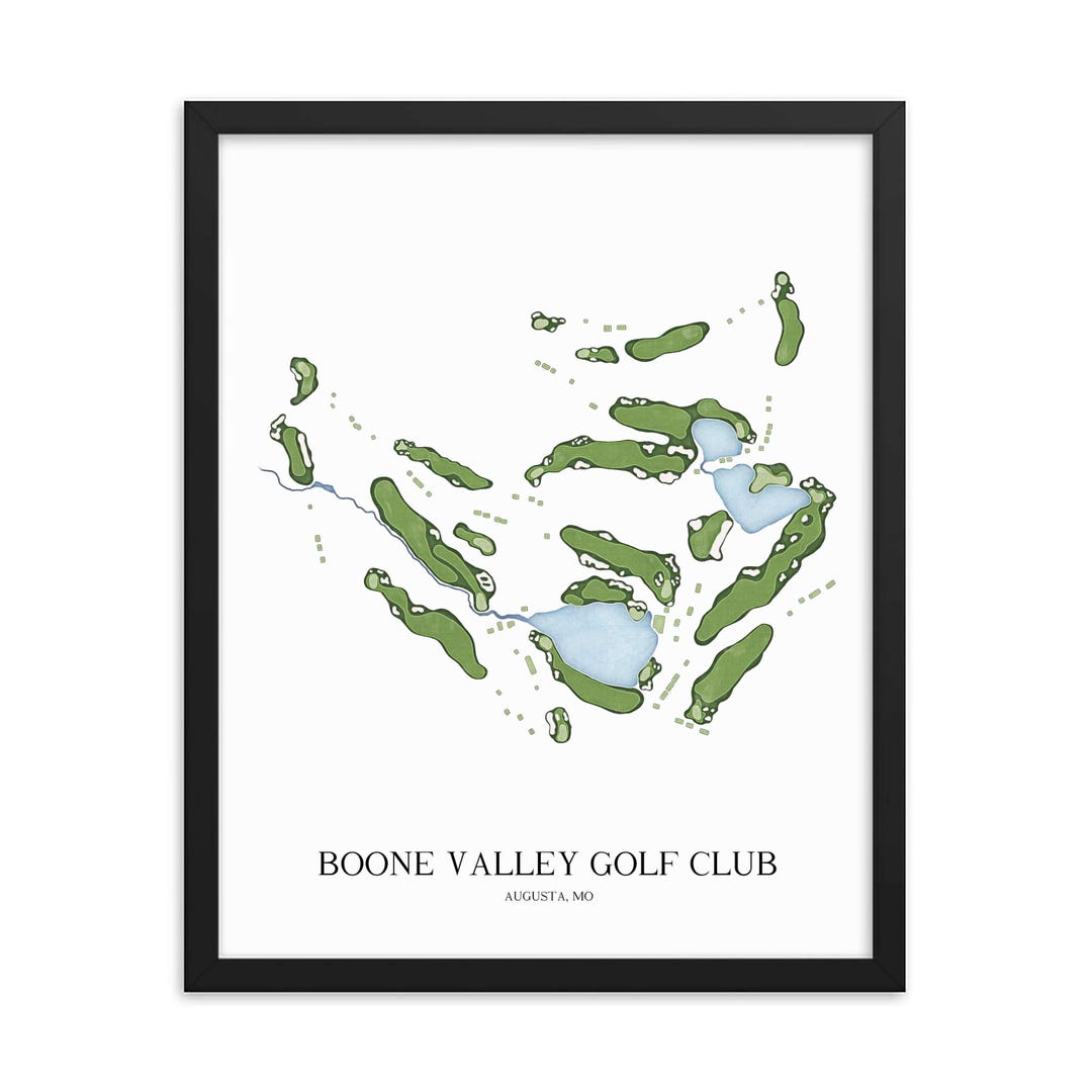 Boone Valley Golf Club | Golf Course Map, Personalized Golf Art, Golf ...