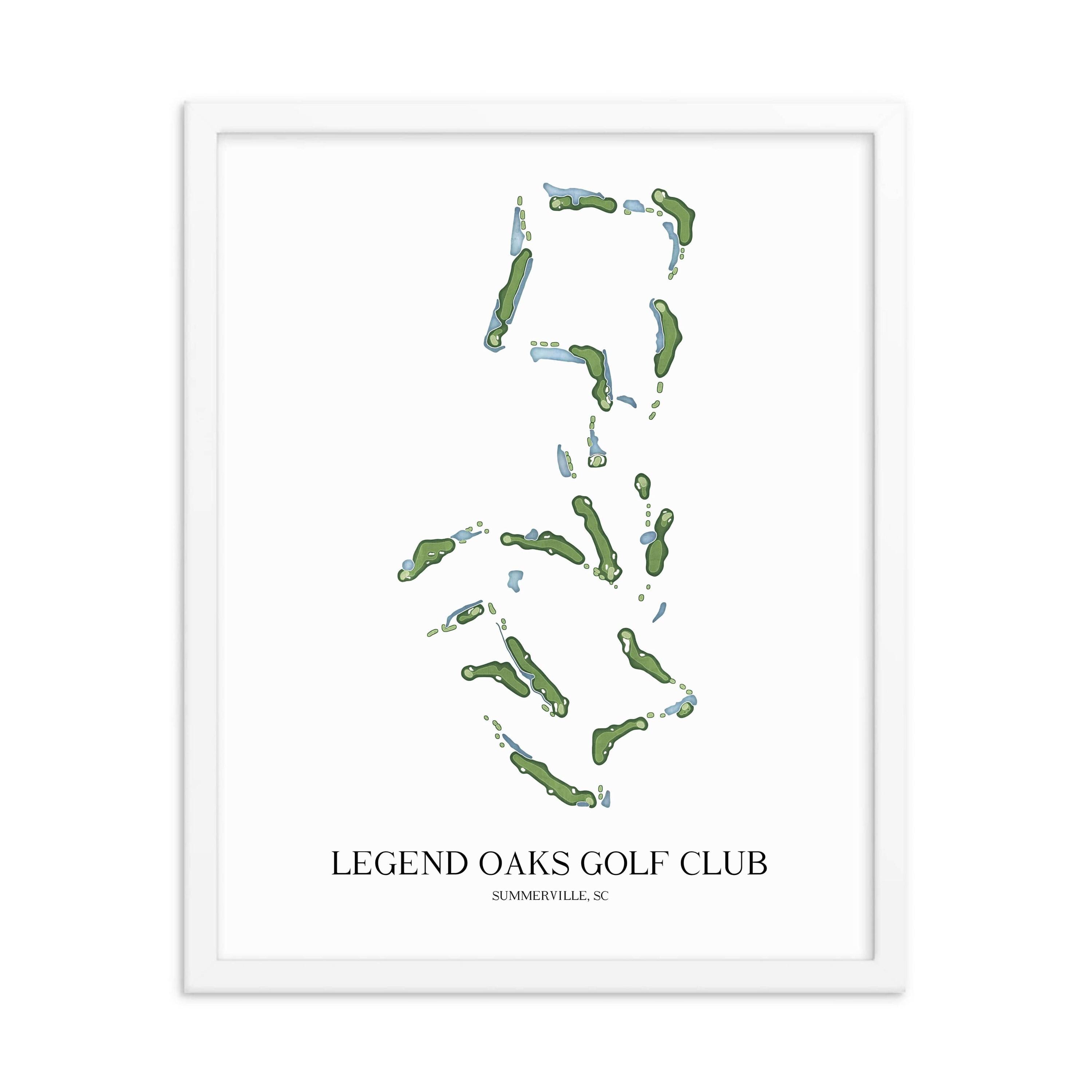 Legend Oaks Golf Club | Golf Course Map, Personalized Golf Art, Golf ...