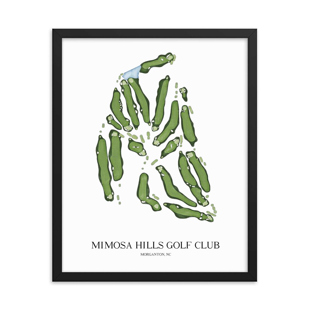 Mimosa Hills Golf Club | Golf Course Map, Personalized Golf Art, Golf ...