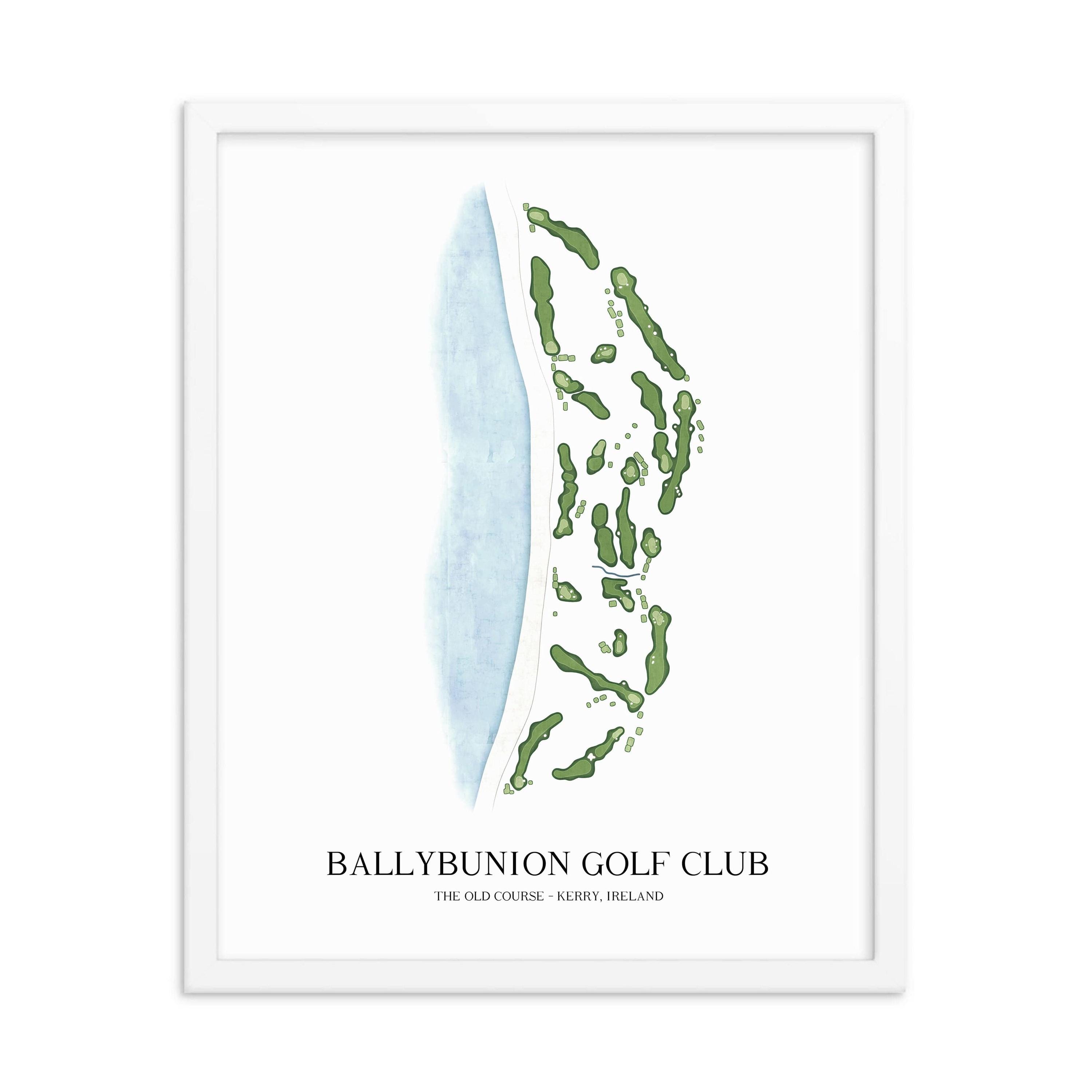 Ballybunion Golf Club | Golf Course Map, Personalized Golf Art, Golf ...