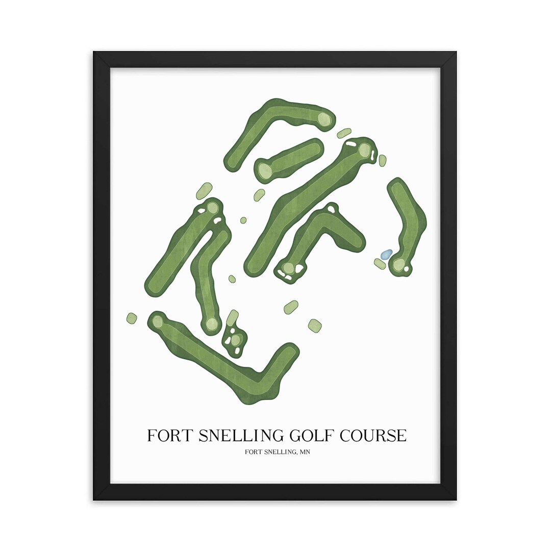 Fort Snelling Golf Course | Golf Course Map, Personalized Golf Art ...