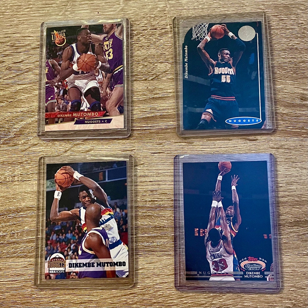 4 Dikembe Mutombo Basketball Cards 1992-1997 Mint - Etsy