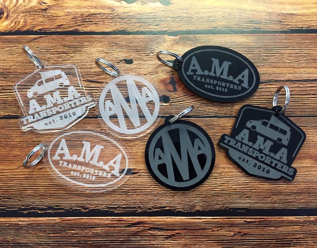 Laser Engraved Acrylic Keyrings - Etsy