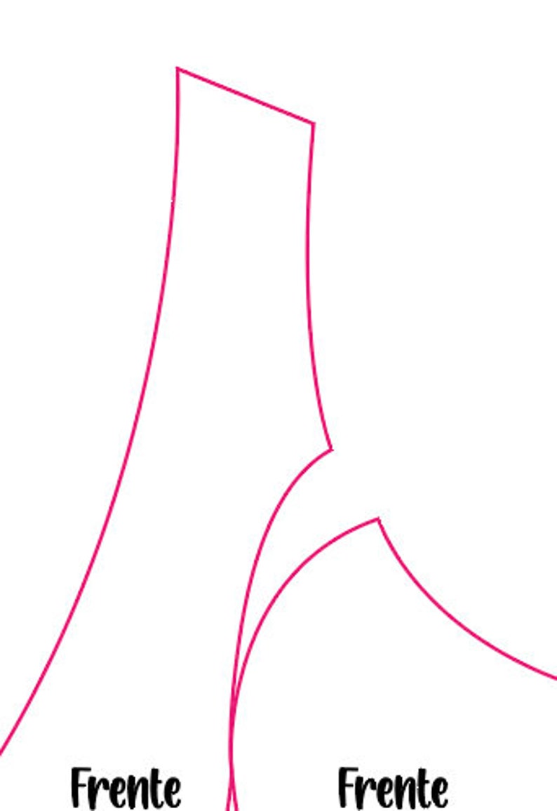 Sewing Pattern With Princess Cut Crop Top Instructions in Size A4 and ...