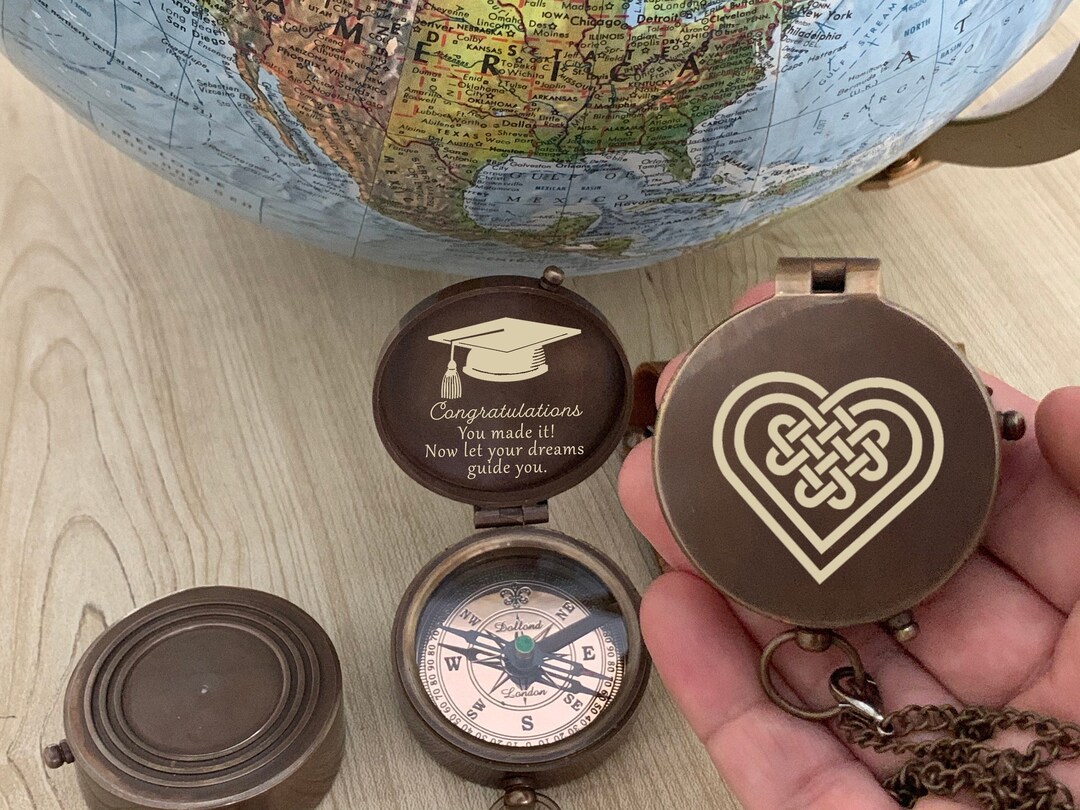Personalized Compass, Graduation Compass, Compass for Class of 2024 ...