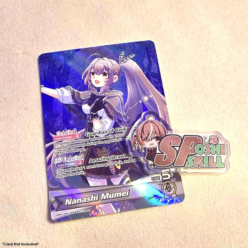 Nanashi Mumei - Hololive TCG SP Oshi Skill Marker - Etsy