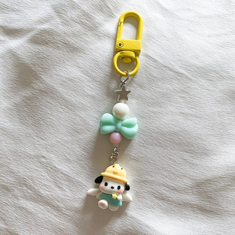 Kawaii Sanrio Characters Keychain Pochacco Charm Pompompurin Charm - Etsy