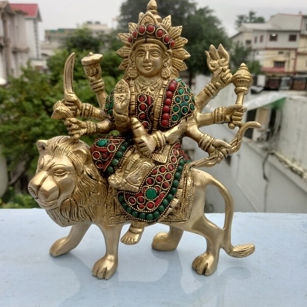 Durga Stone Statue - Etsy