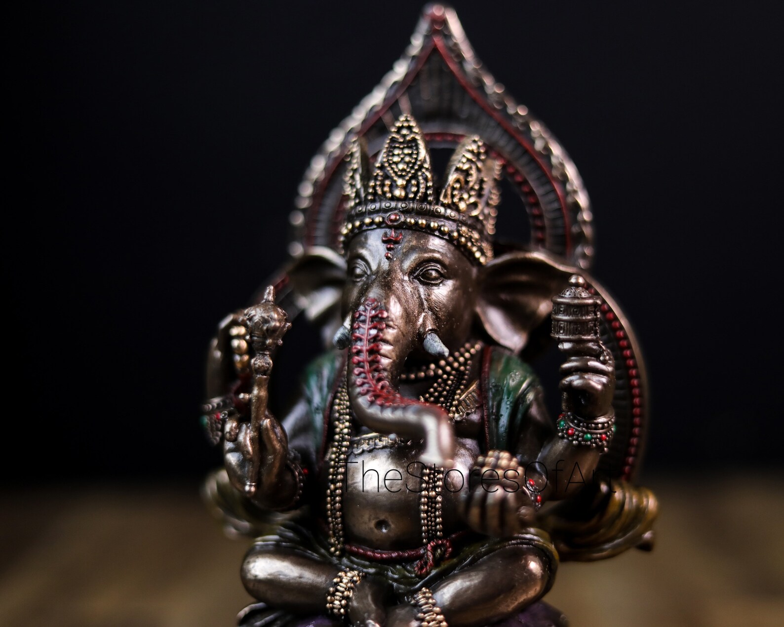 Small Size Ganesha Statue 21CM Bonded Bronze Ganesh Idol | Etsy