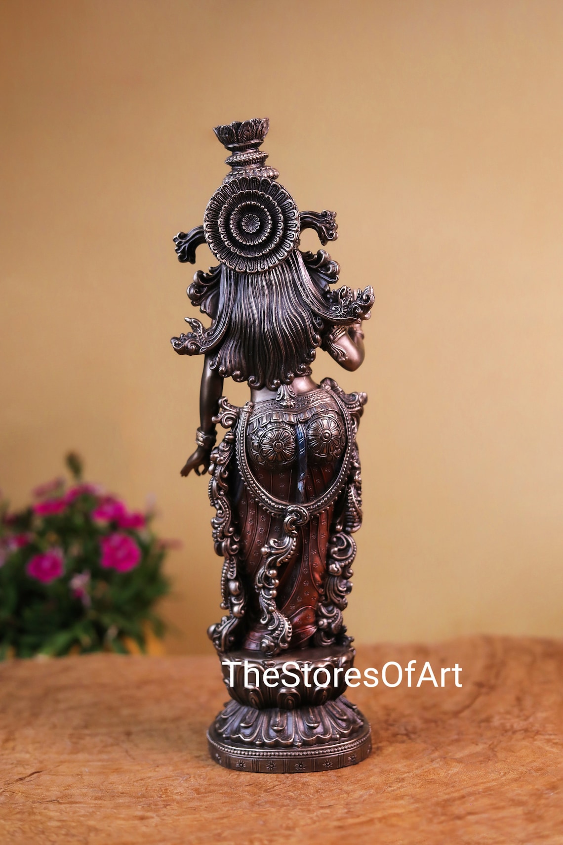 Radha Statue 15inch Bonded Bronze Goddess Radha Statue - Etsy