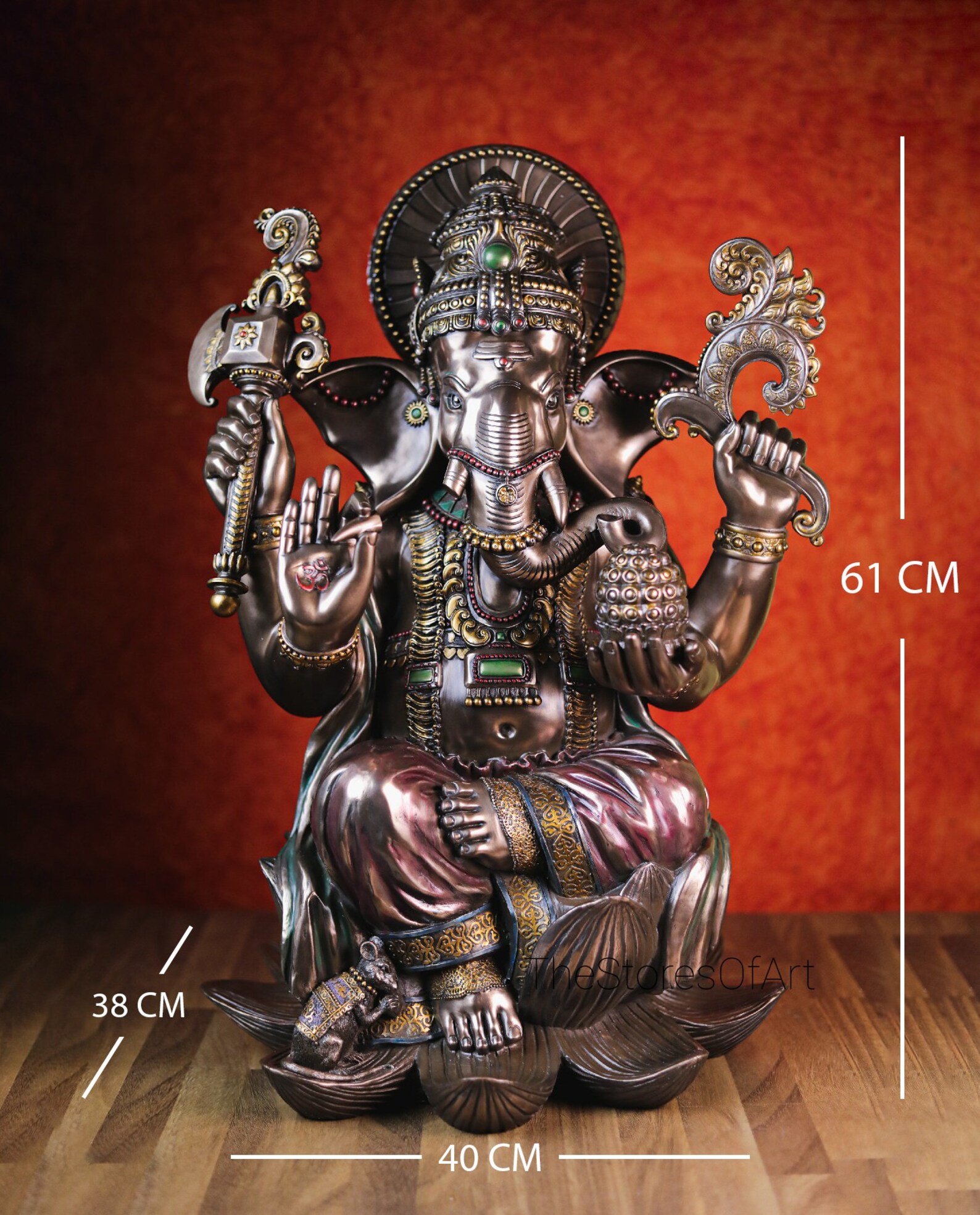 Ganesha Statue 61CM Big Large Bonded Bronze Ganesh Idol - Etsy