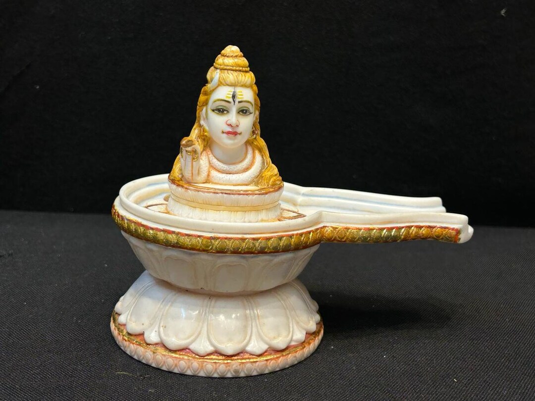 Shivling Statue, 14cm,cultured Marble Shivalingam Lord Shiva Idol ...