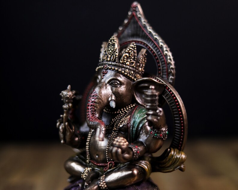 Small Size Ganesha Statue 21CM Bonded Bronze Ganesh Idol | Etsy