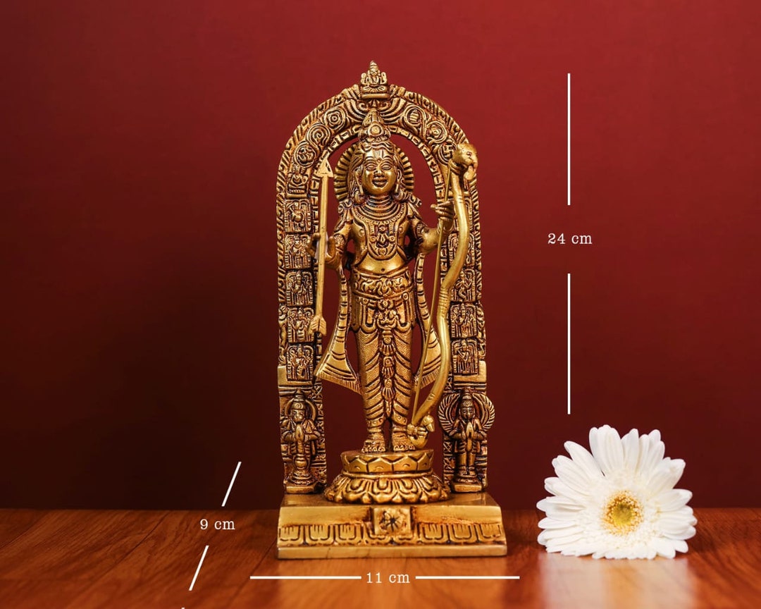 Ram Lala Statue 24CM Handmade With Brass Shree Ram, Raghunandan Lord ...
