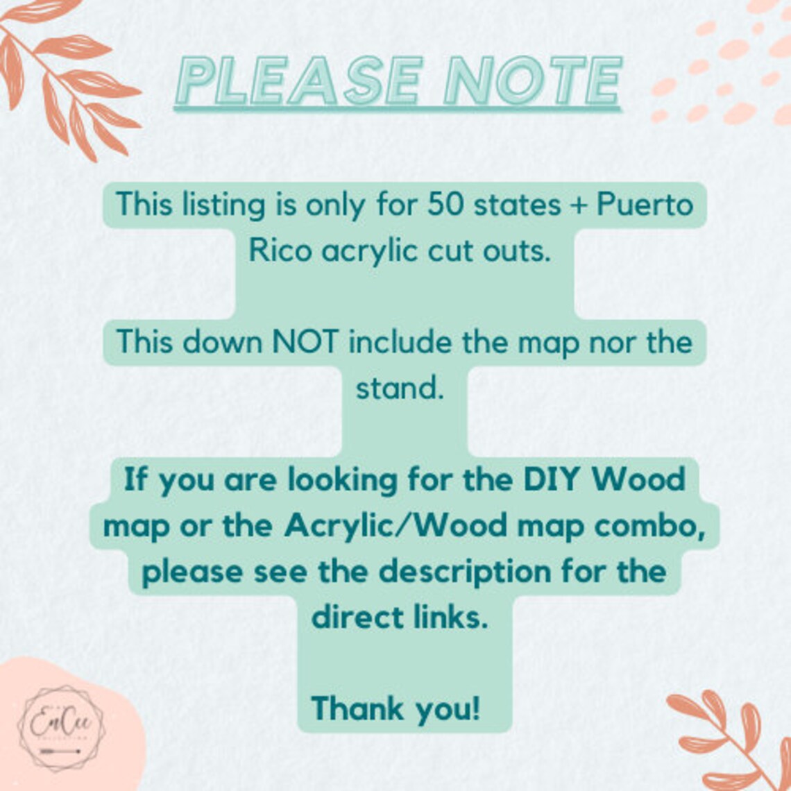 Acrylic States Acrylic Map Refill United States Map Refills - Etsy