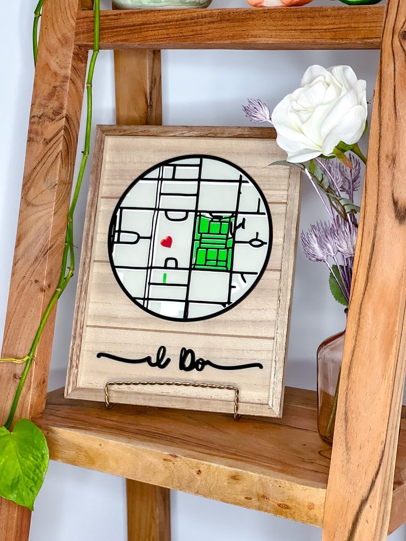 First Date Map Love Map Where We Met Map Custom Heart Map | Etsy