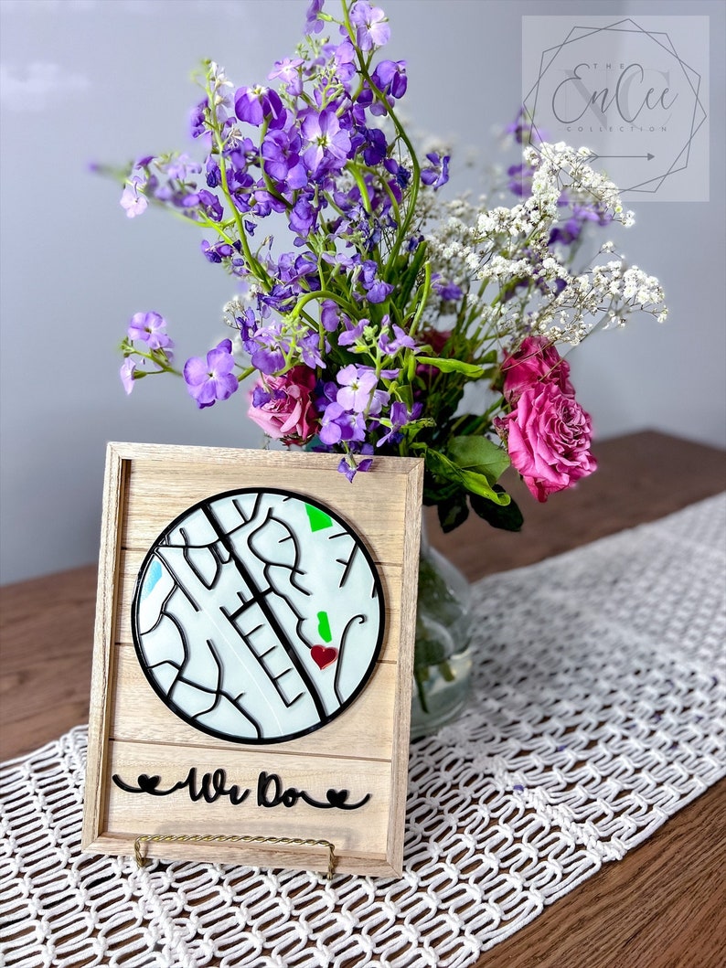 First Date Map Love Map Where We Met Map Custom Heart Map - Etsy