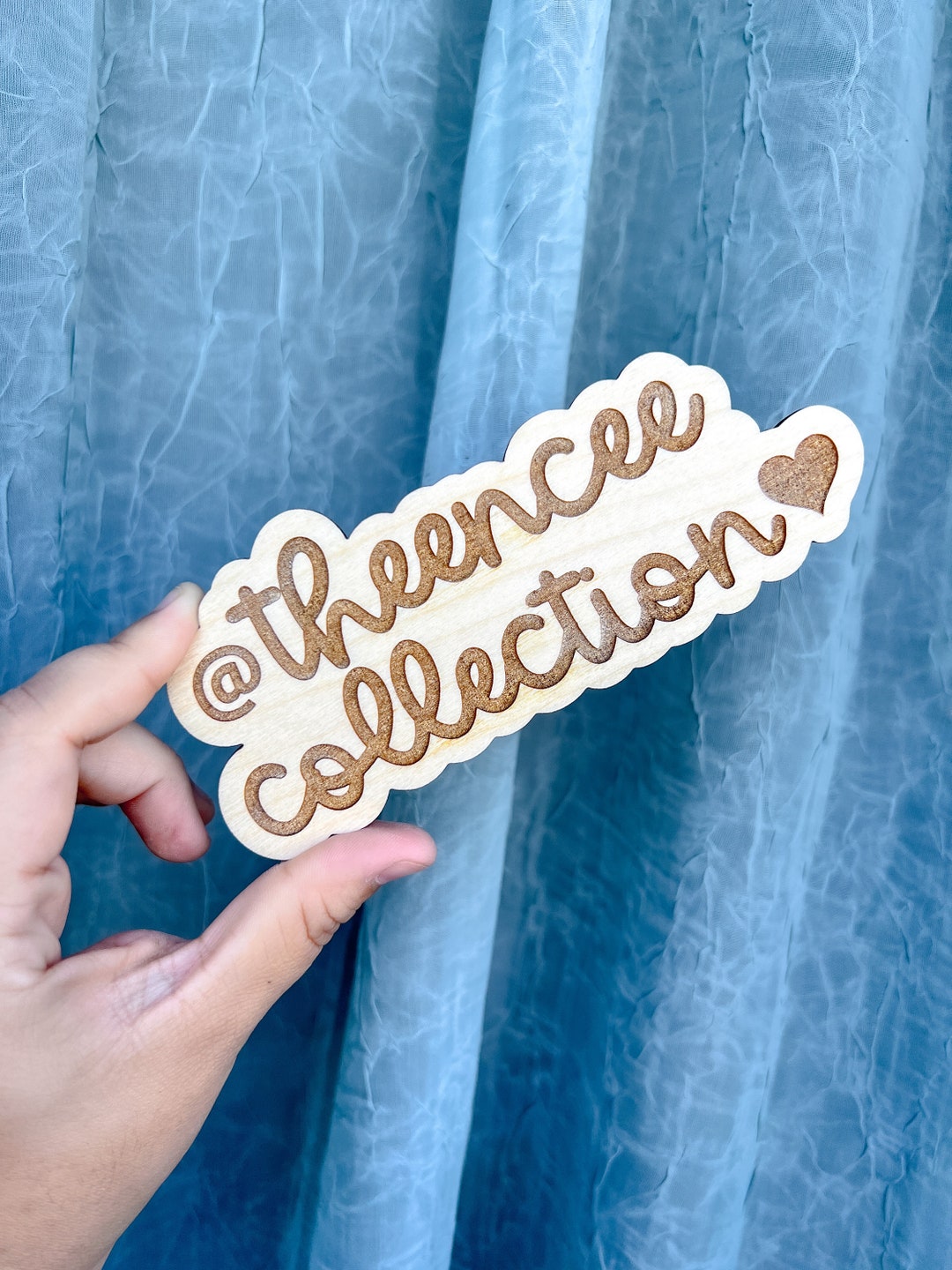 Wood Watermark, 2 Row, Laser Cut Name, Business Watermark, Physical ...