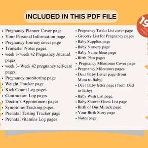 Printable Pregnancy Journal, Printable Pregnancy Planner, First Time ...