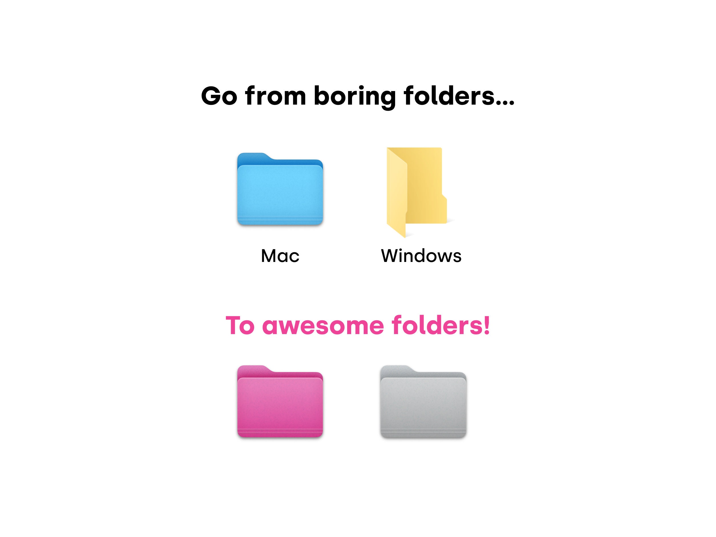 20 3D Desktop Folder Icons | Desktop Organizer, Desktop Folder Icons ...