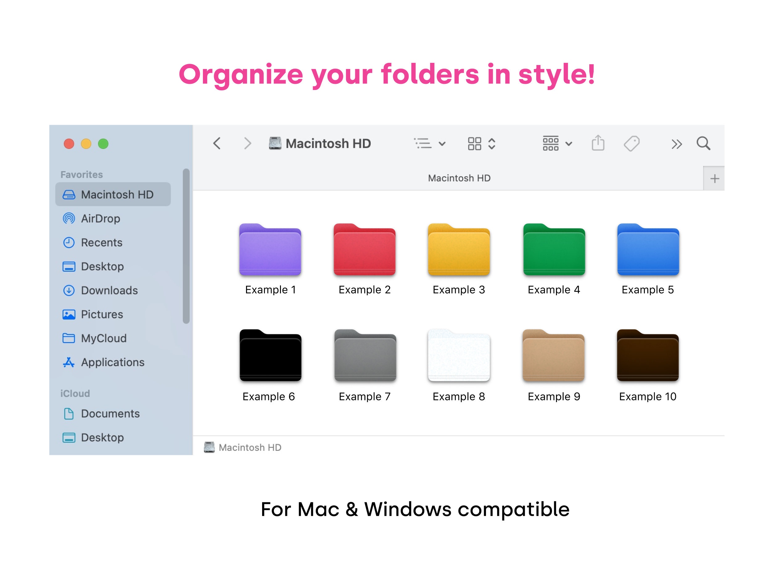 20 3D Desktop Folder Icons | Desktop Organizer, Desktop Folder Icons ...