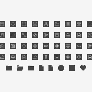 200+ Desktop Icons Black and White Theme | Desktop Organizer, Desktop ...