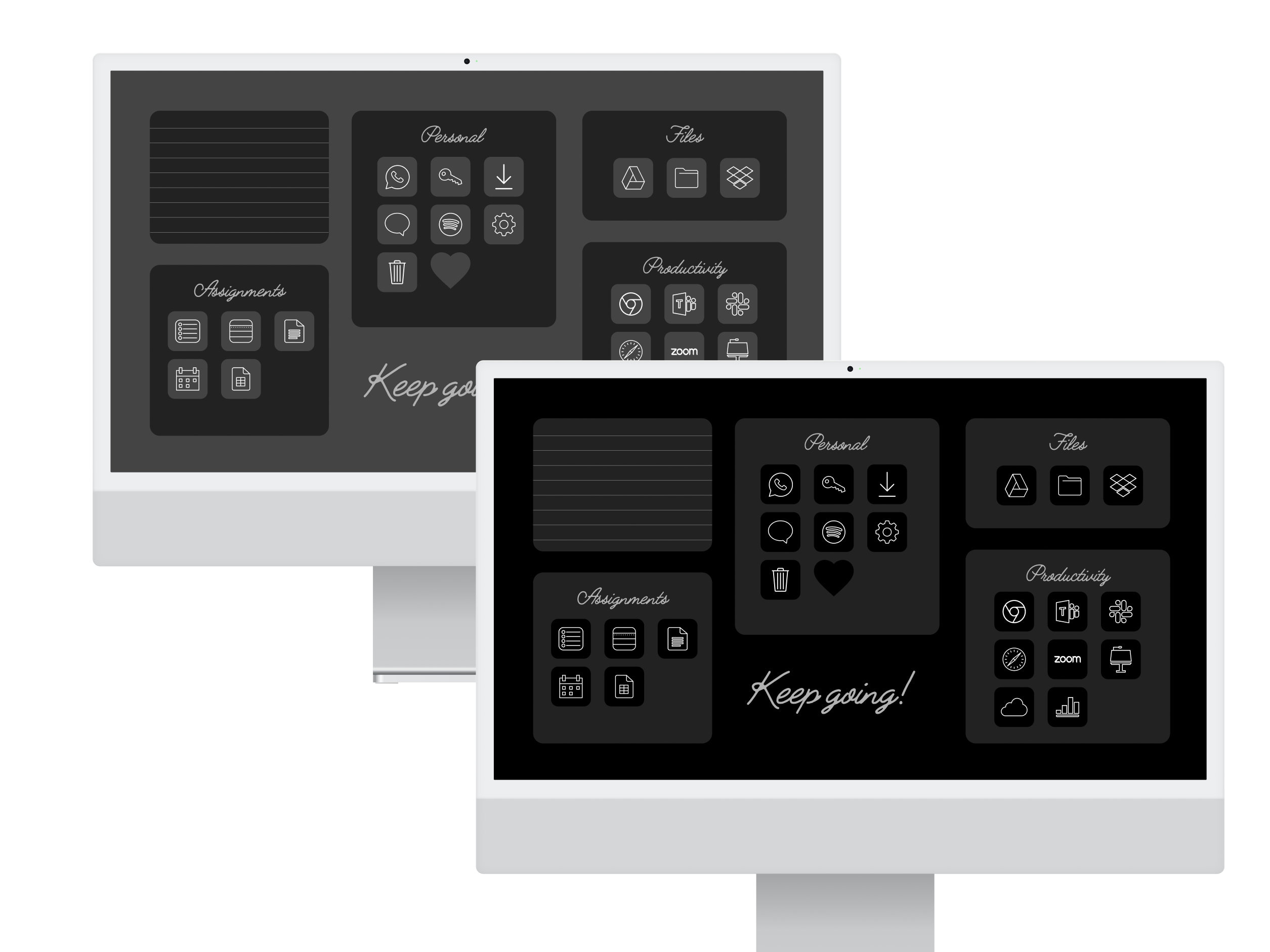 200+ Desktop Icons Black and White Theme | Desktop Organizer, Desktop ...