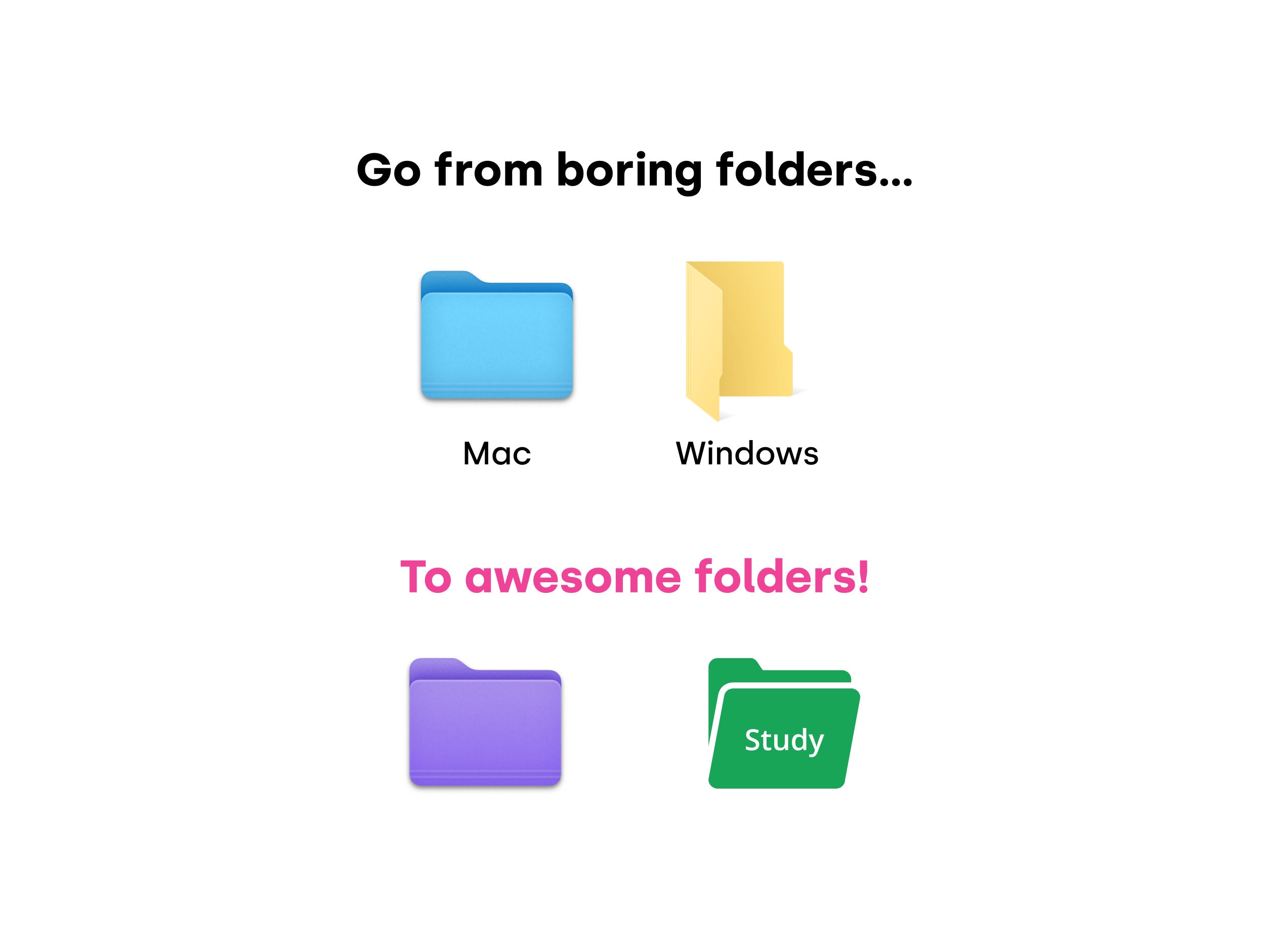 300 Desktop Folder Icons Desktop Organizer, Desktop Folder Icons ...