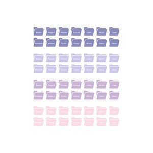 Purple Winter 200+ Desktop Icons | Desktop Organizer, Desktop Wallpaper ...