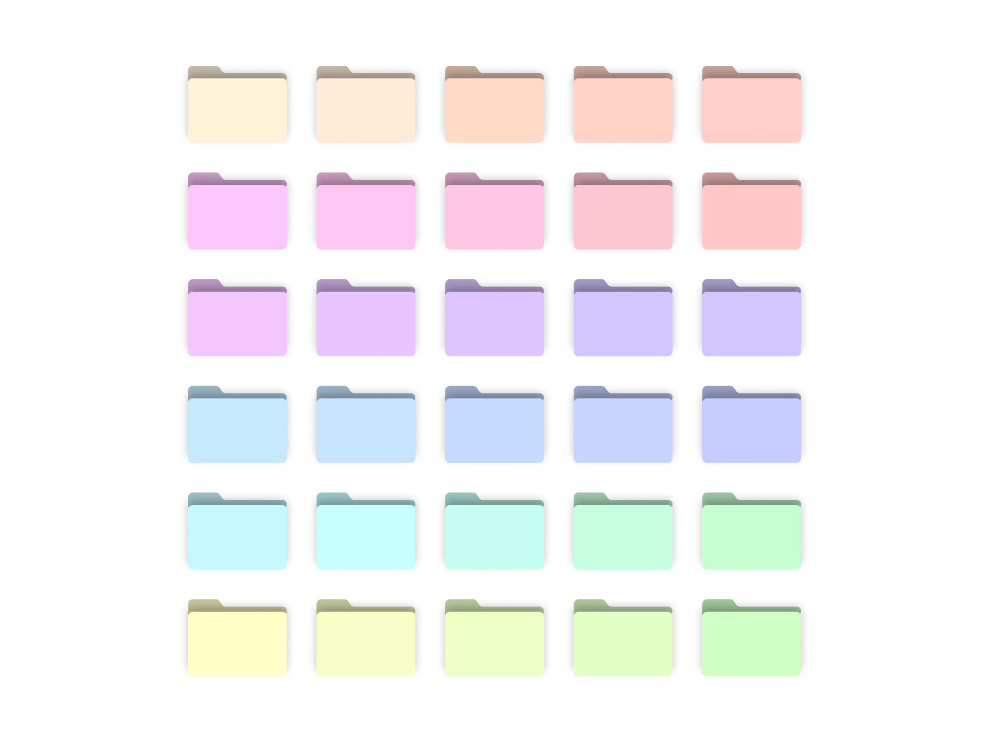 File and Folder Icons Pastel Theme Pimp Your Computer With These ...