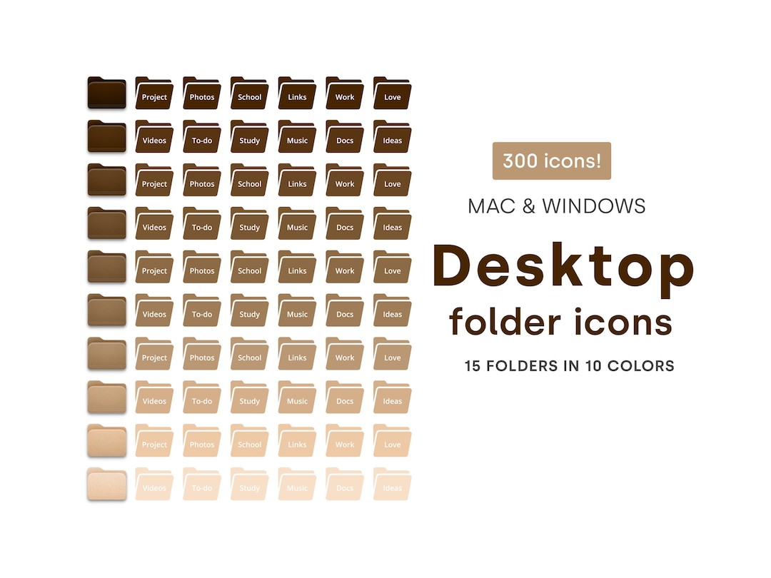 300 Desktop Folder Icons | Desktop Organizer, Desktop Folder Icons ...