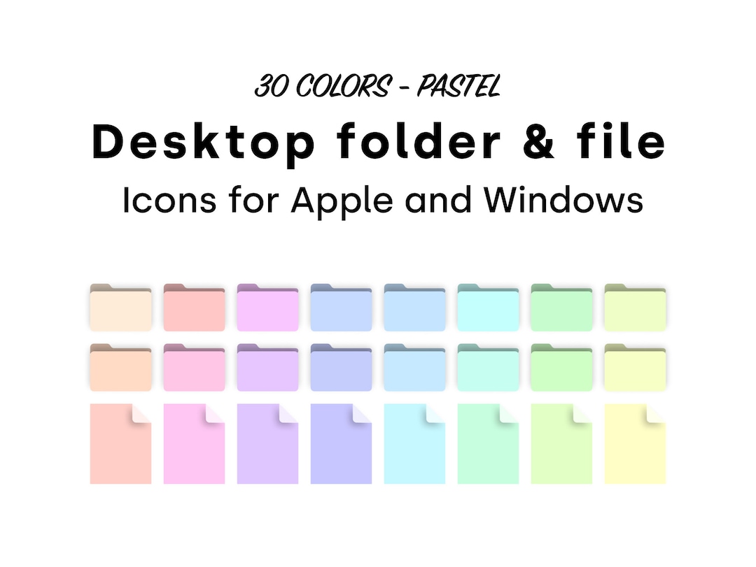 File and Folder Icons Pastel Theme | Pimp Your Computer With These ...