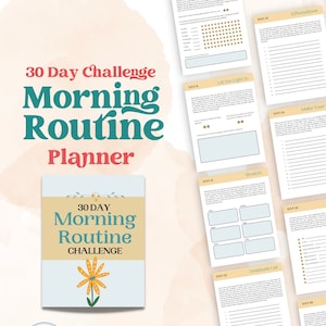 Morning Routine Challenge | Printable Win the Day Workbook - Etsy