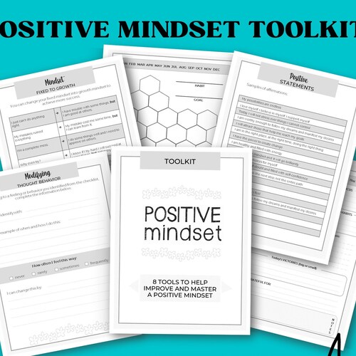Printable Positive Mindset Bundle Growth Mindset Toolkit - Etsy