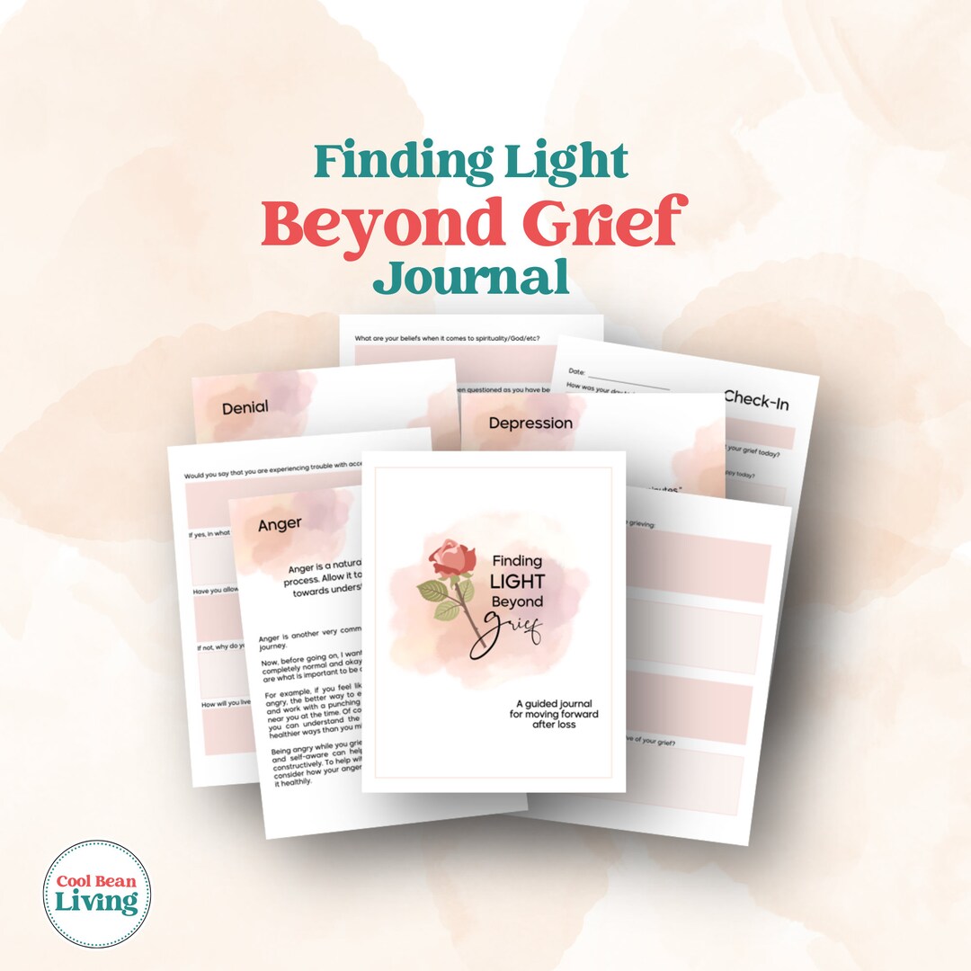 Finding Light Beyond Grief Journal | Guided Prompts for Loss and ...