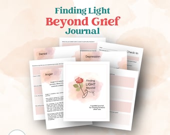 120 Grief Journal Prompts Self Care Journal Grief and Loss - Etsy